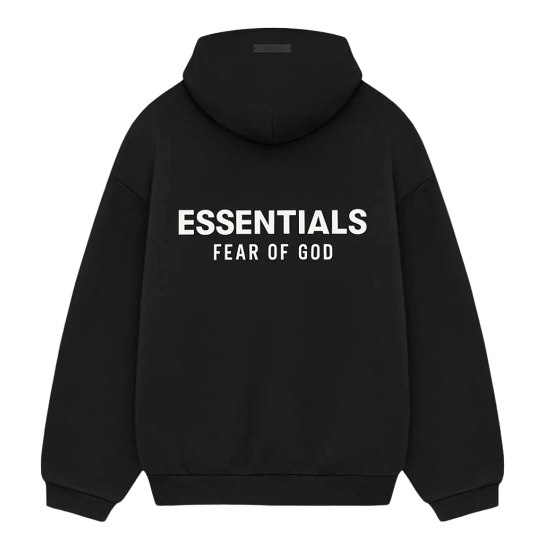 Fear of God Essentials Hoodie Holiday Black (FW24)